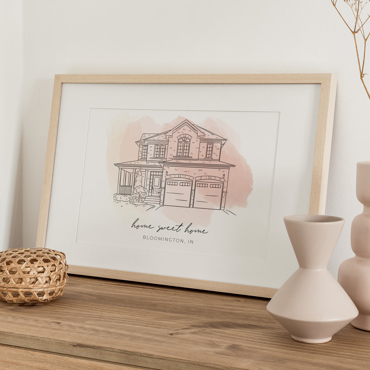 Custom Line Drawing - Houses & Buildings – PaperDaisyBespoke